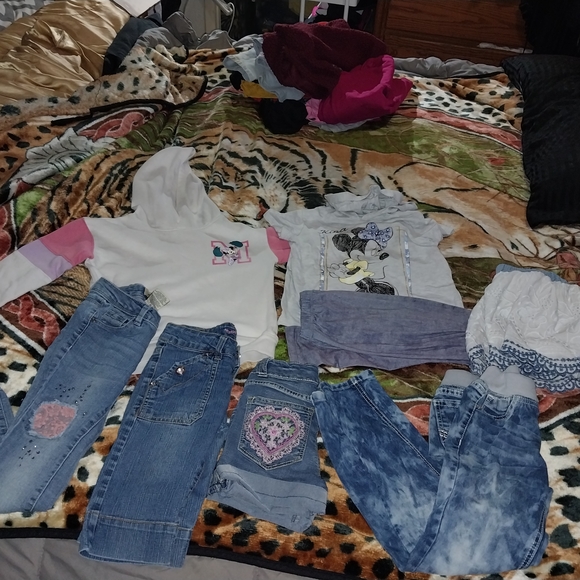 Disney | Bottoms | Disney Kids Jeans Collection Blue And Pink | Poshmark